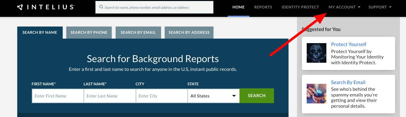 How to Update Your Intelius Account Settings