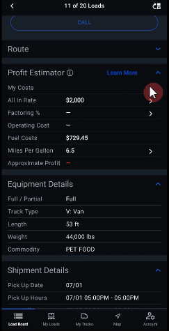 Load details overview | Welcome to DAT One Help Center
