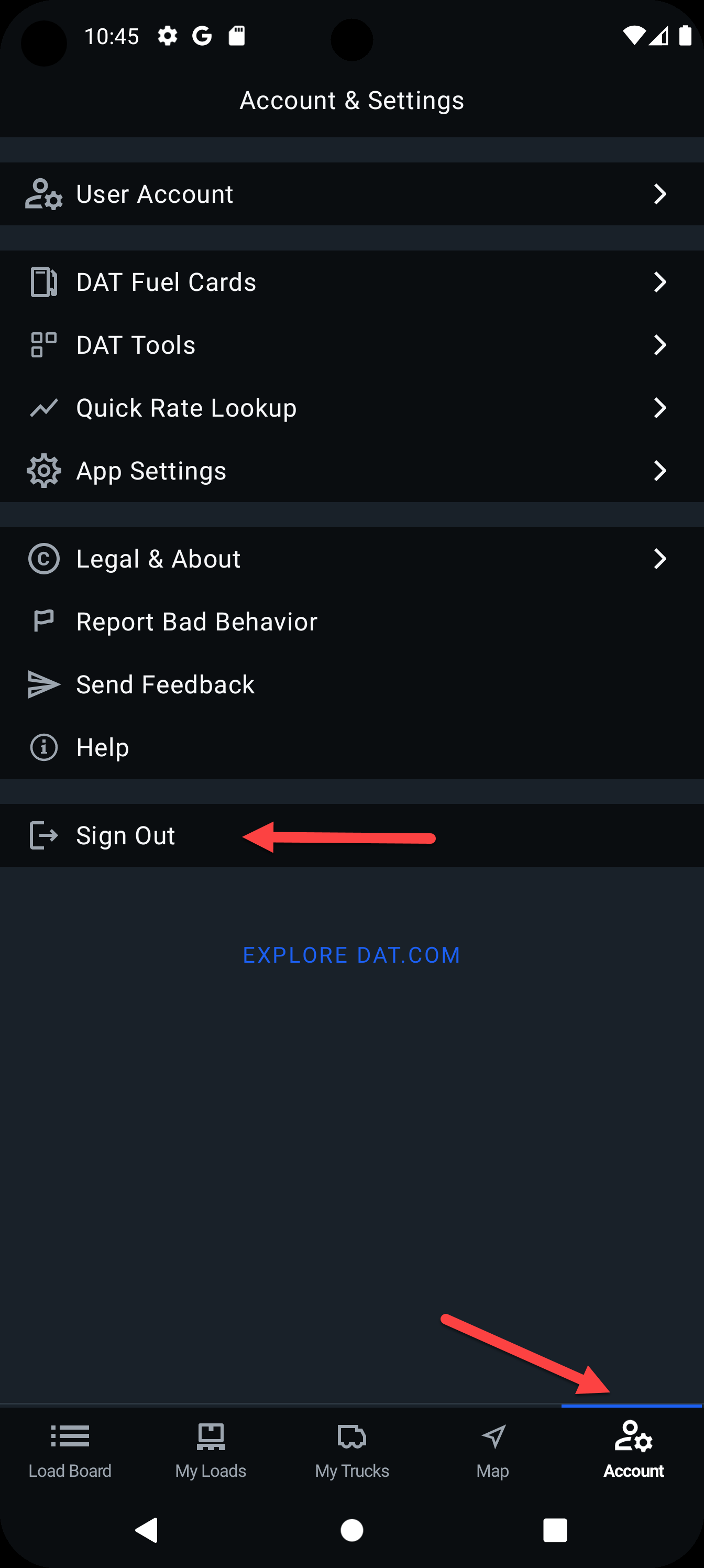 Stuck in free trial mode | Welcome to DAT One Help Center