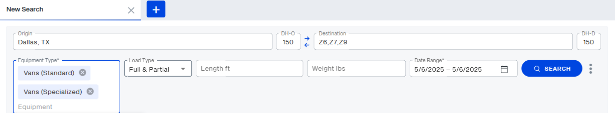 Find loads for sprinter vans, cargo vans, and box trucks on DAT One web ...