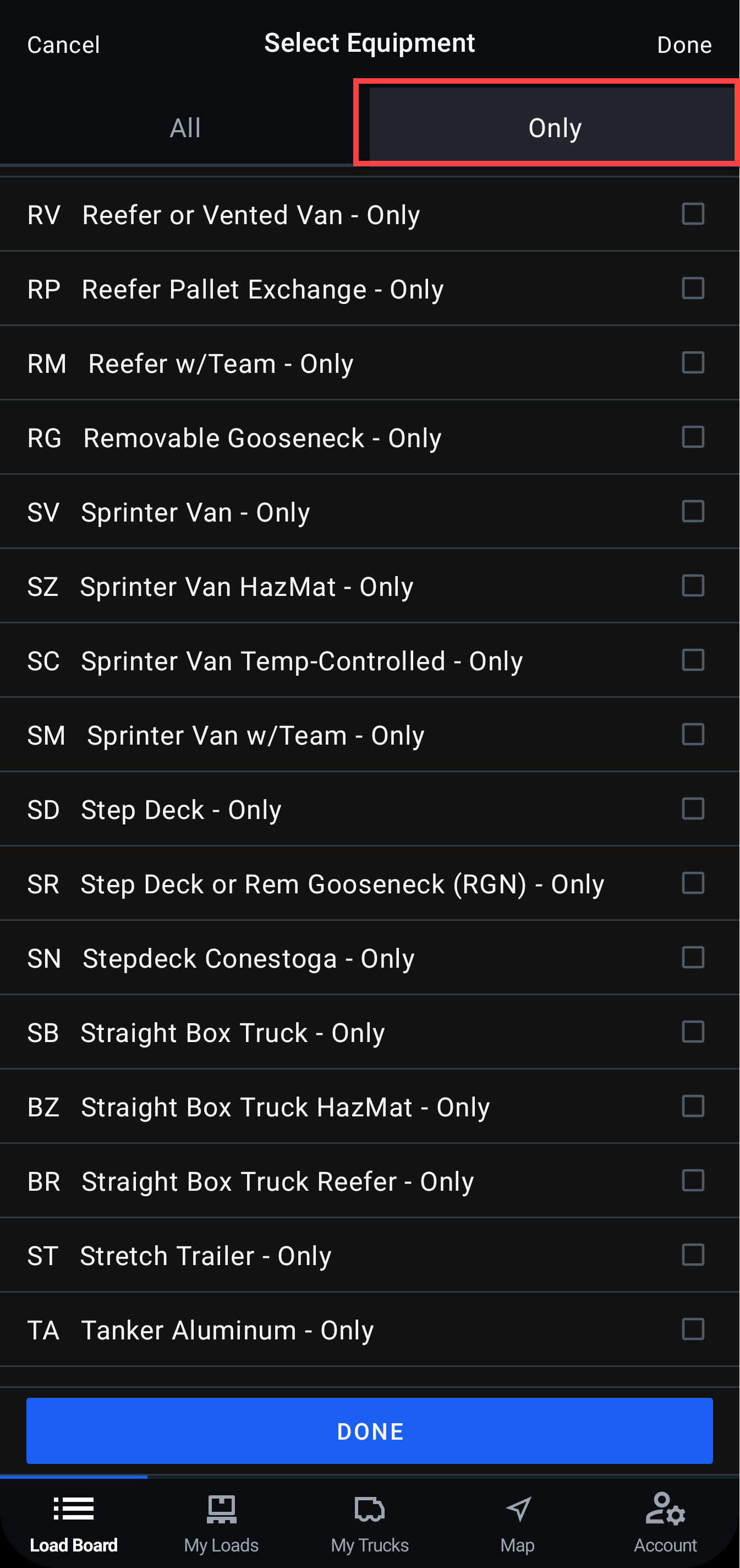 Find loads for sprinter vans, cargo vans, and box trucks on DAT One ...