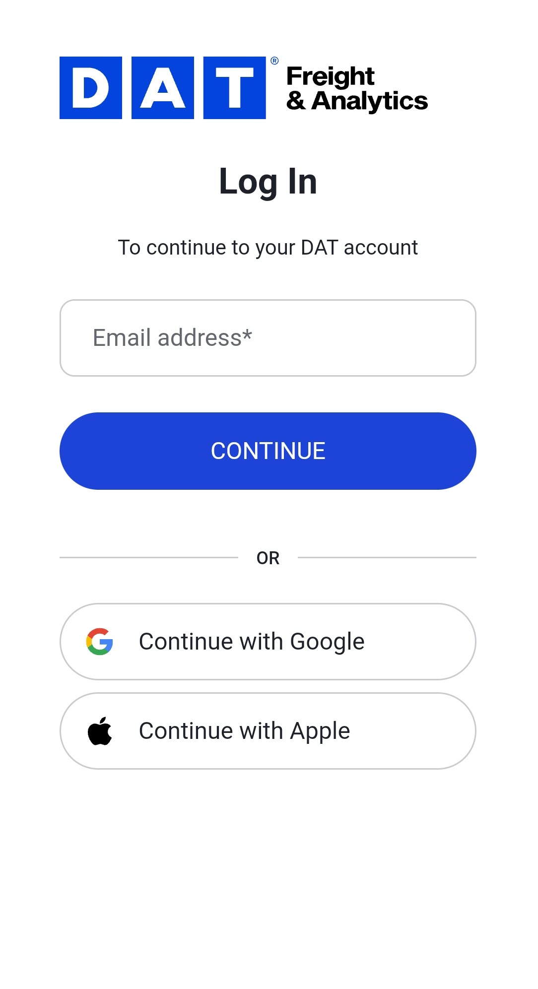 Iniciar sesión en la aplicación DAT One en Apple o Android | Welcome to ...