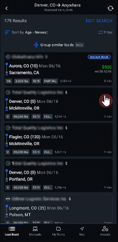 Saving a load to your phone | Welcome to DAT One Help Center
