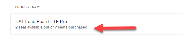Add a new user and purchase a new seat | Welcome to DAT One Help Center