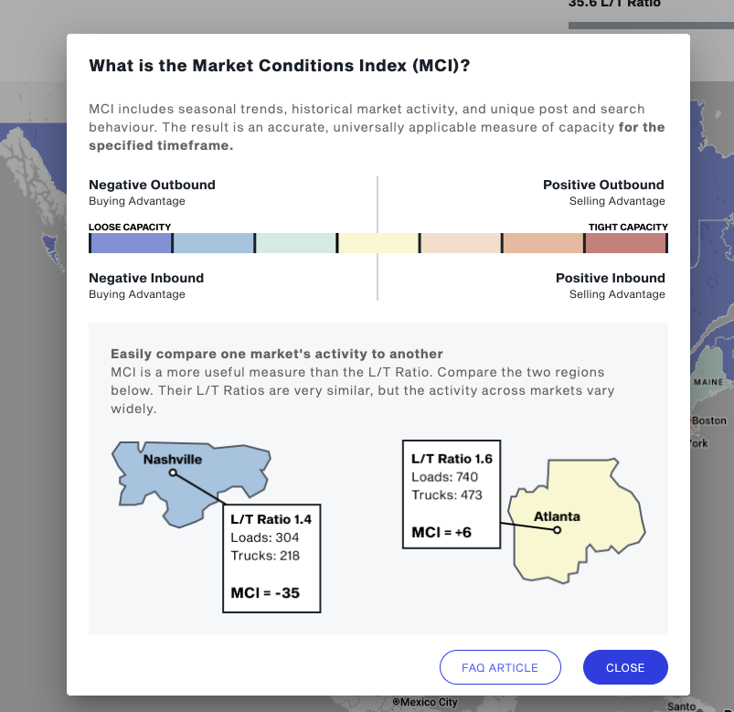 Using Market Conditions | DAT iQ Help Center