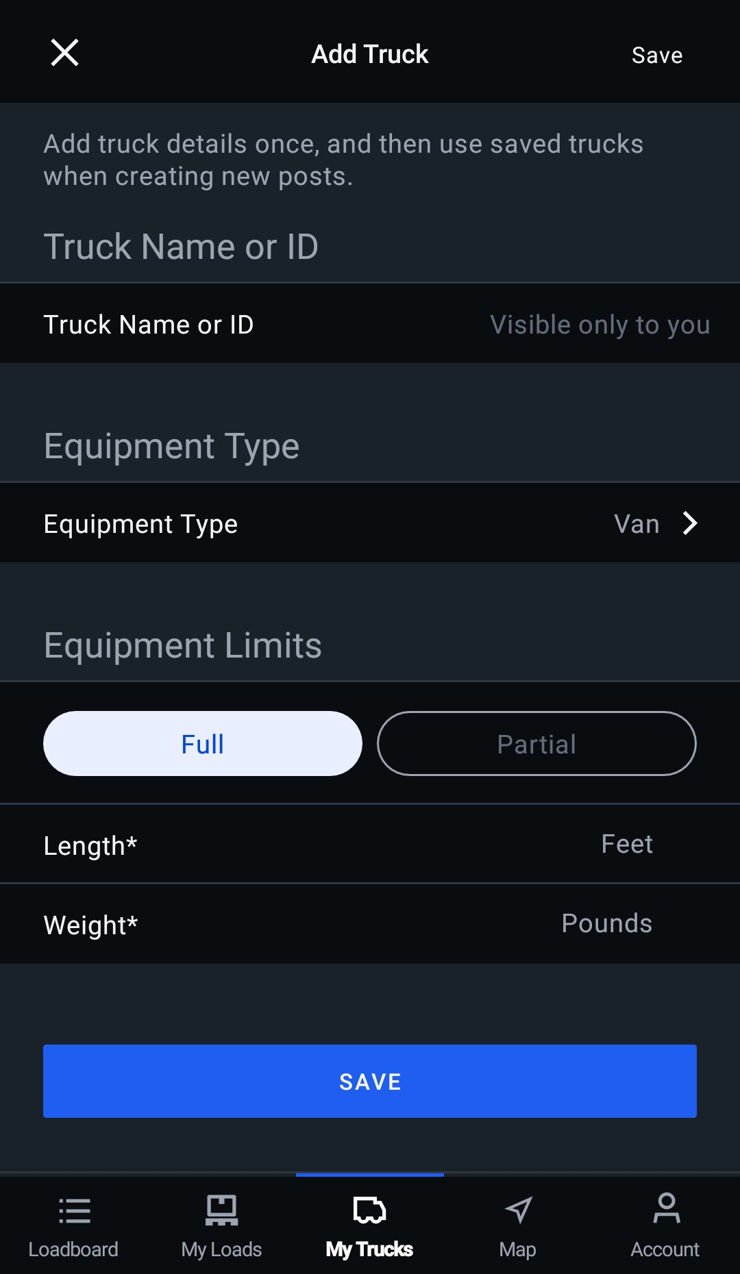 My Trucks settings | Welcome to DAT One Help Center