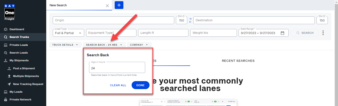 [Video] Search for trucks | Welcome to DAT One Help Center