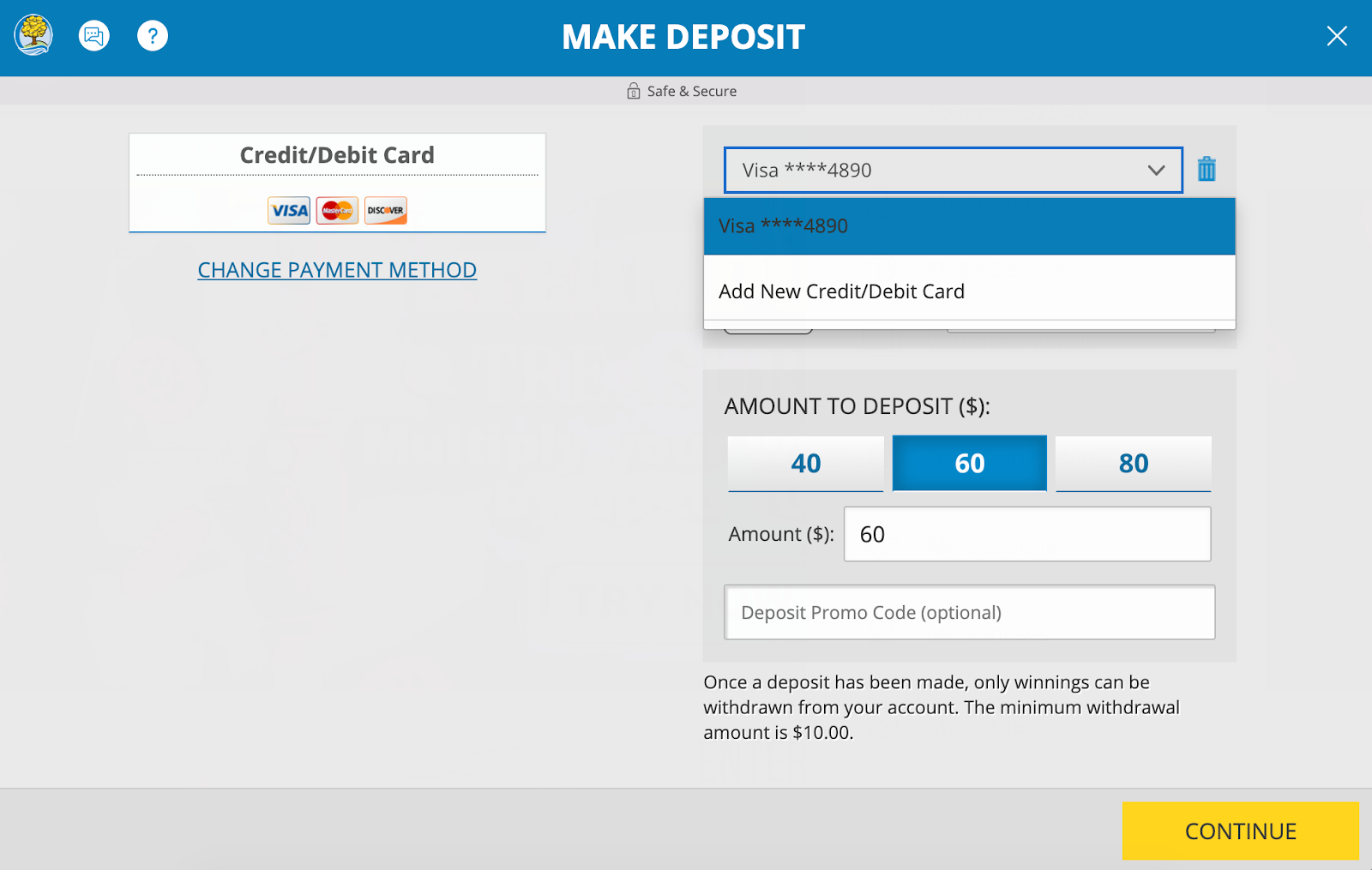 Removing Payment Methods | Michigan Lottery FAQ