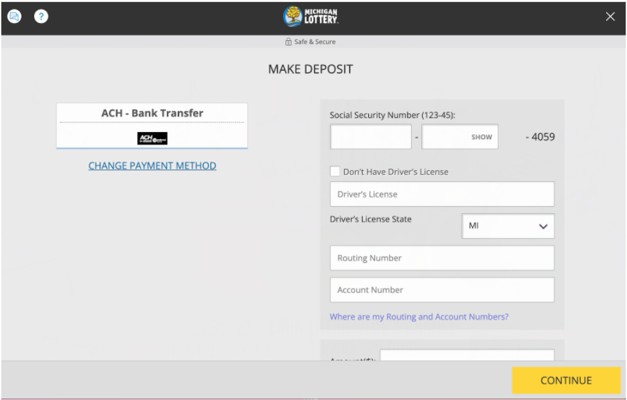 How to Make a Deposit | Michigan Lottery FAQ