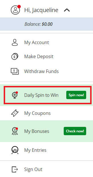 Locating Daily Spin to Win Prizes | Michigan Lottery FAQ