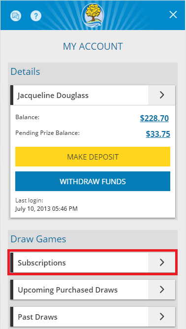 Where to Find Your Online Draw Game Subscriptions | Michigan Lottery FAQ