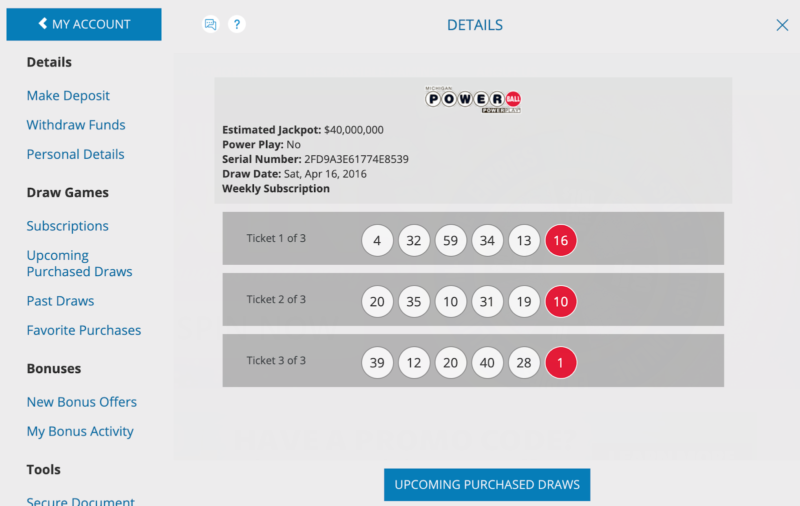 Where to Find Your Online Draw Game Subscriptions | Michigan Lottery FAQ