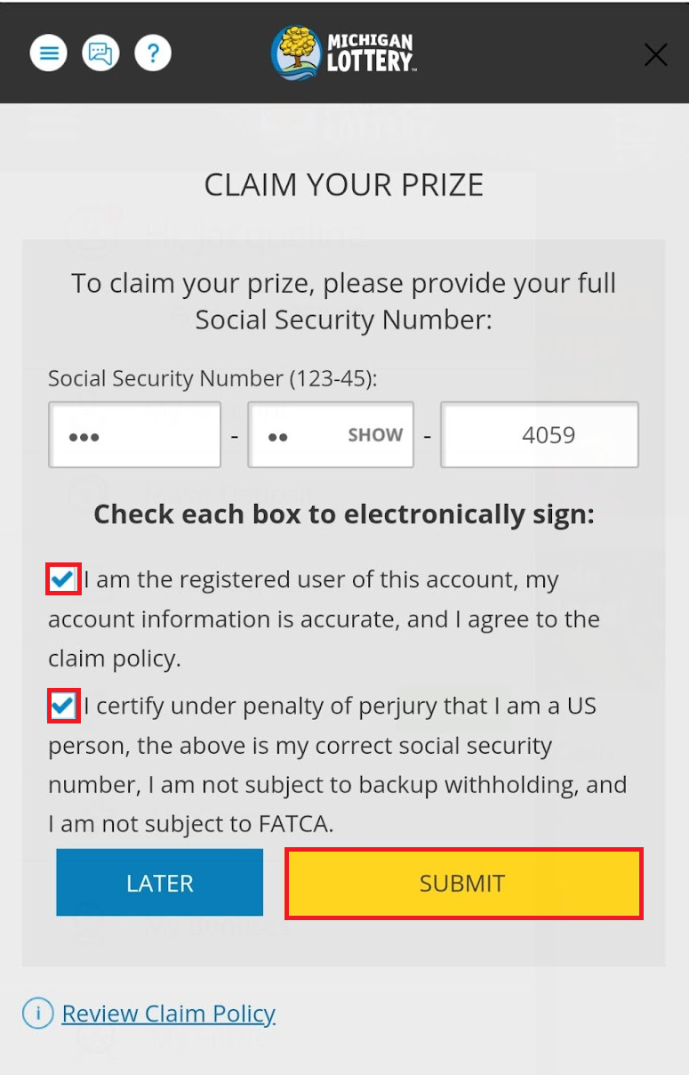 How Do I Claim an Online Prize? | Michigan Lottery FAQ