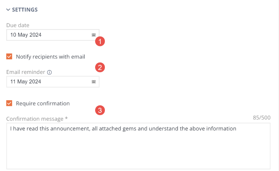 Shelf Announcements Feature Guide_V.1.1 | Shelf Help Center