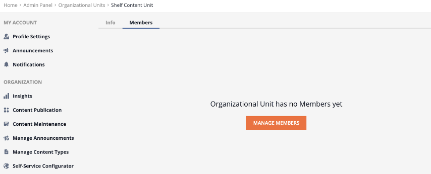Organizational Units Feature Overview Guide | Shelf Help Center
