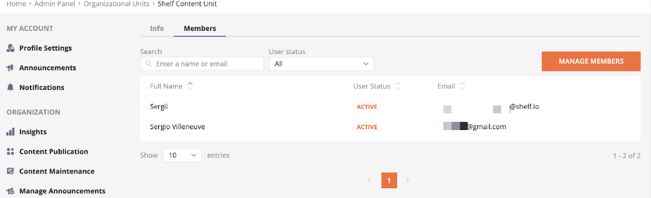 Organizational Units Feature Overview Guide | Shelf Help Center