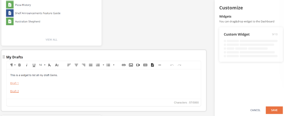 Shelf KMS Home Dashboard Overview Guide_v.1.1 | Shelf Help Center