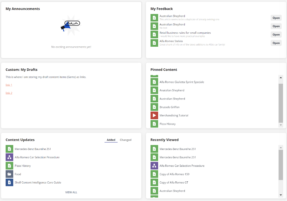 Shelf KMS Home Dashboard Overview Guide_v.1.1 | Shelf Help Center