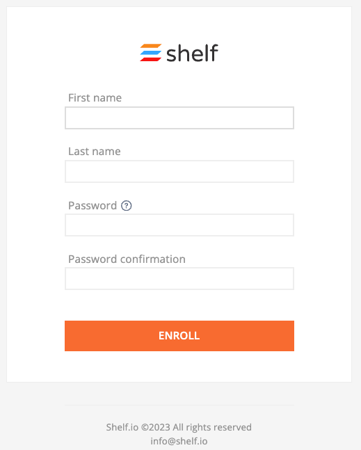 Shelf Login & Registration Link | Shelf Help Center